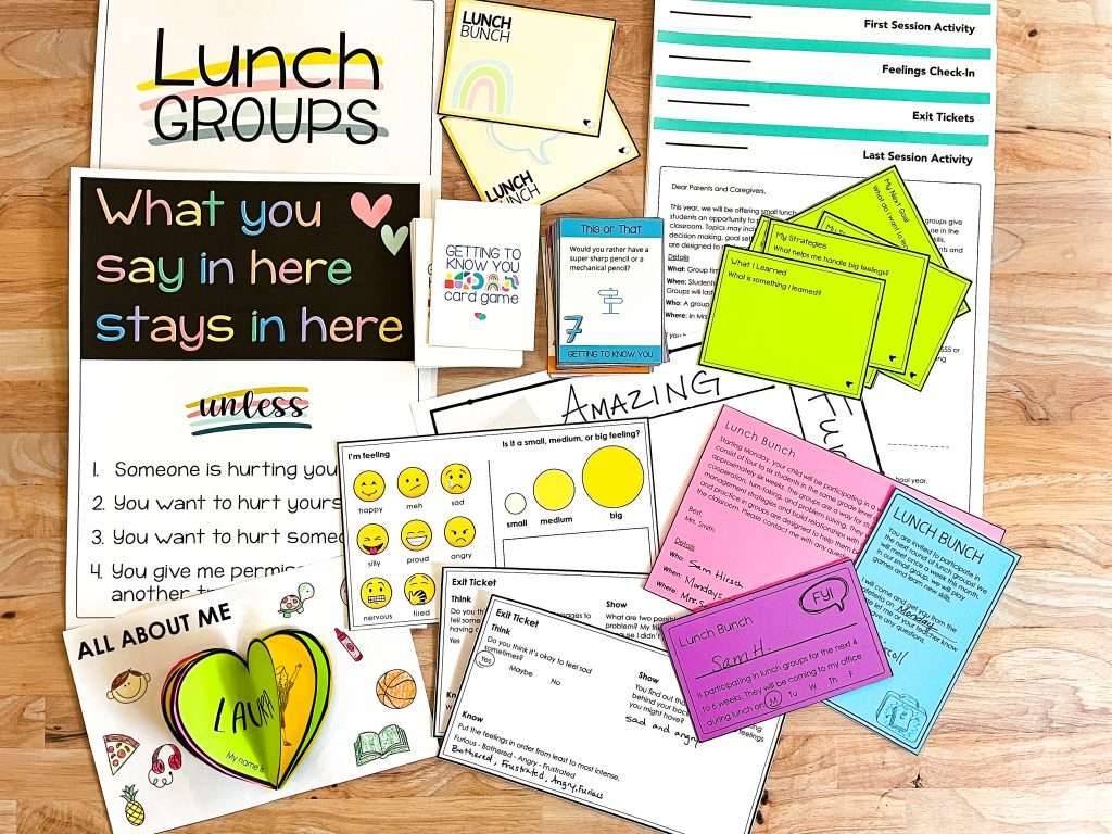 8 Quick Lunch Bunch Activities for Elementary School | Social Emotional ...