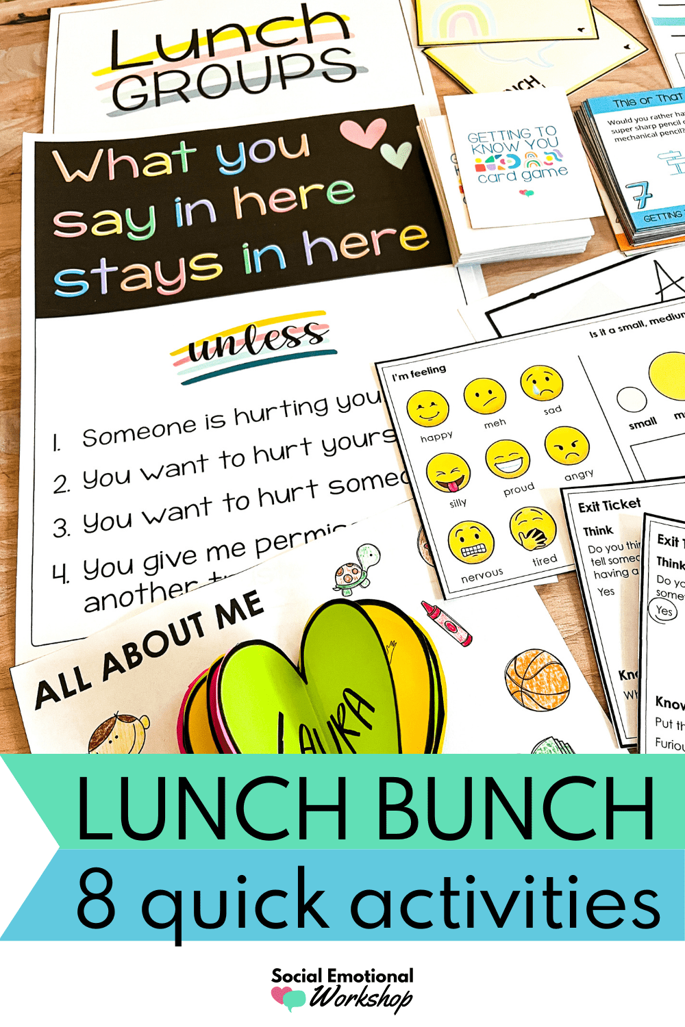 8 Quick Lunch Bunch Activities For Elementary School Social Emotional 8 Quick Lunch Bunch Activities For Elementary School Social Emotional