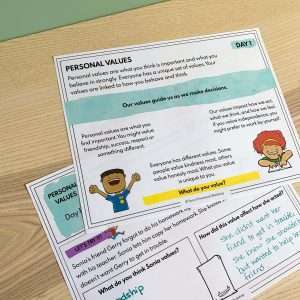 Discovering Personal Values Lesson for Elementary Students | Social ...