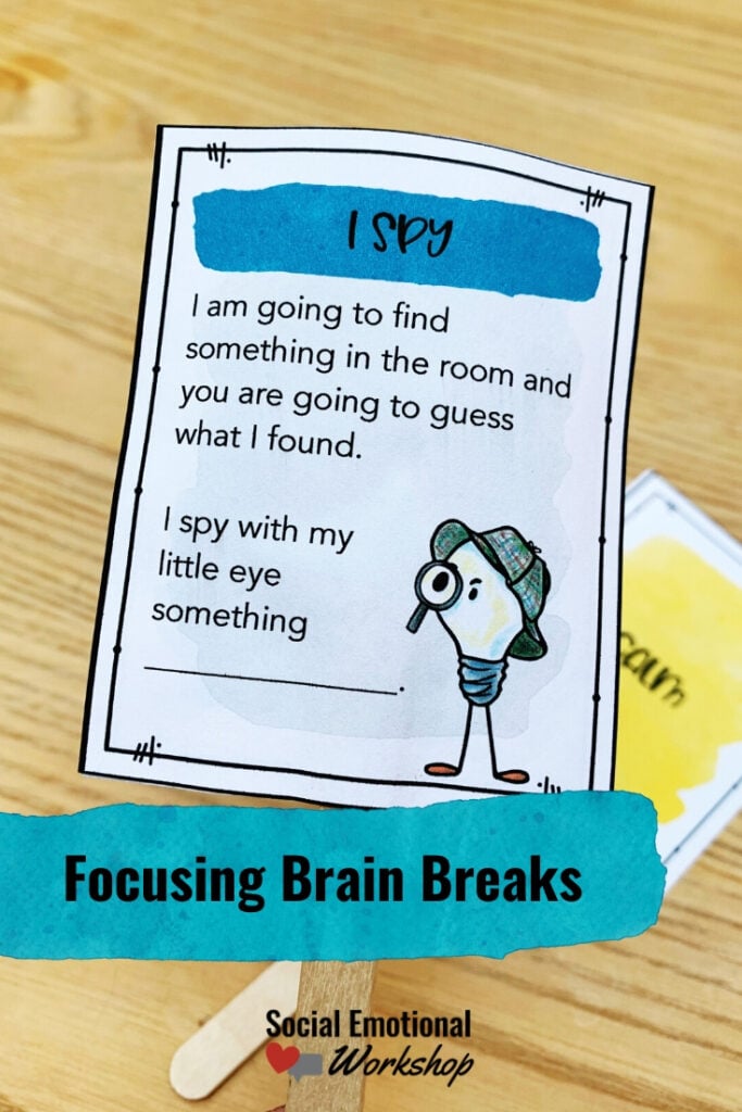 Brain Break Activities that Energize, Calm and Focus | Social Emotional ...