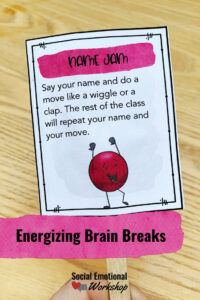 Brain Break Activities that Energize, Calm and Focus | Social Emotional ...