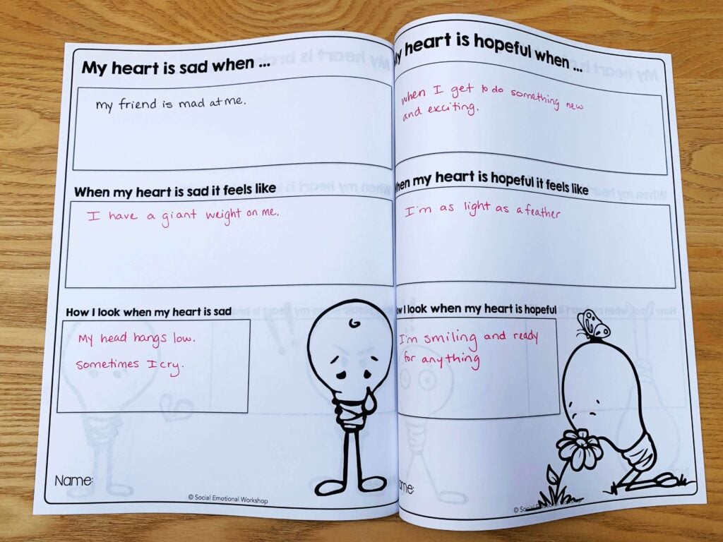 In My Heart: Feelings Activities | Social Emotional Workshop
